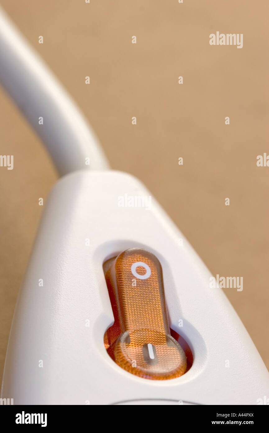 Electric power switch on a power outlet strip Stock Photo - Alamy