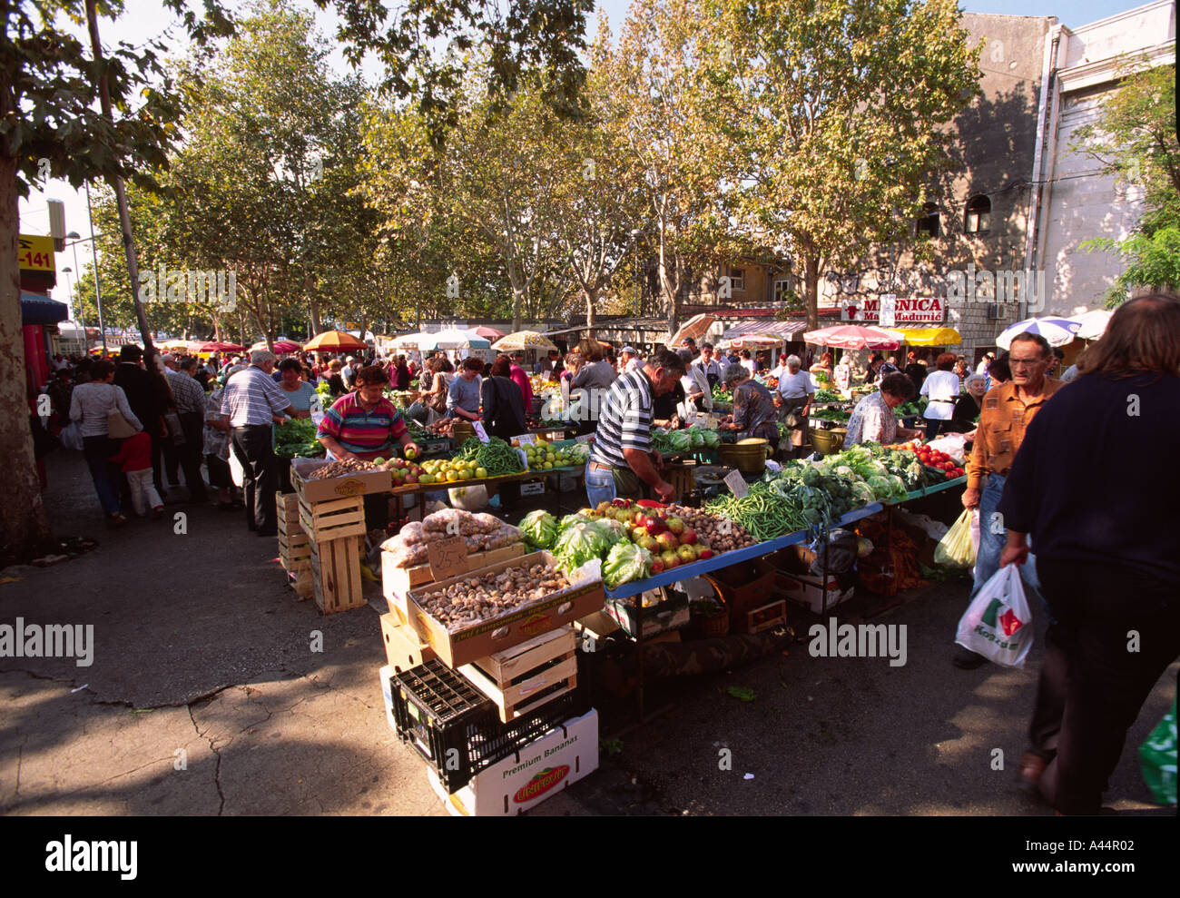 market in Split Croatia Stock Photo - Alamy