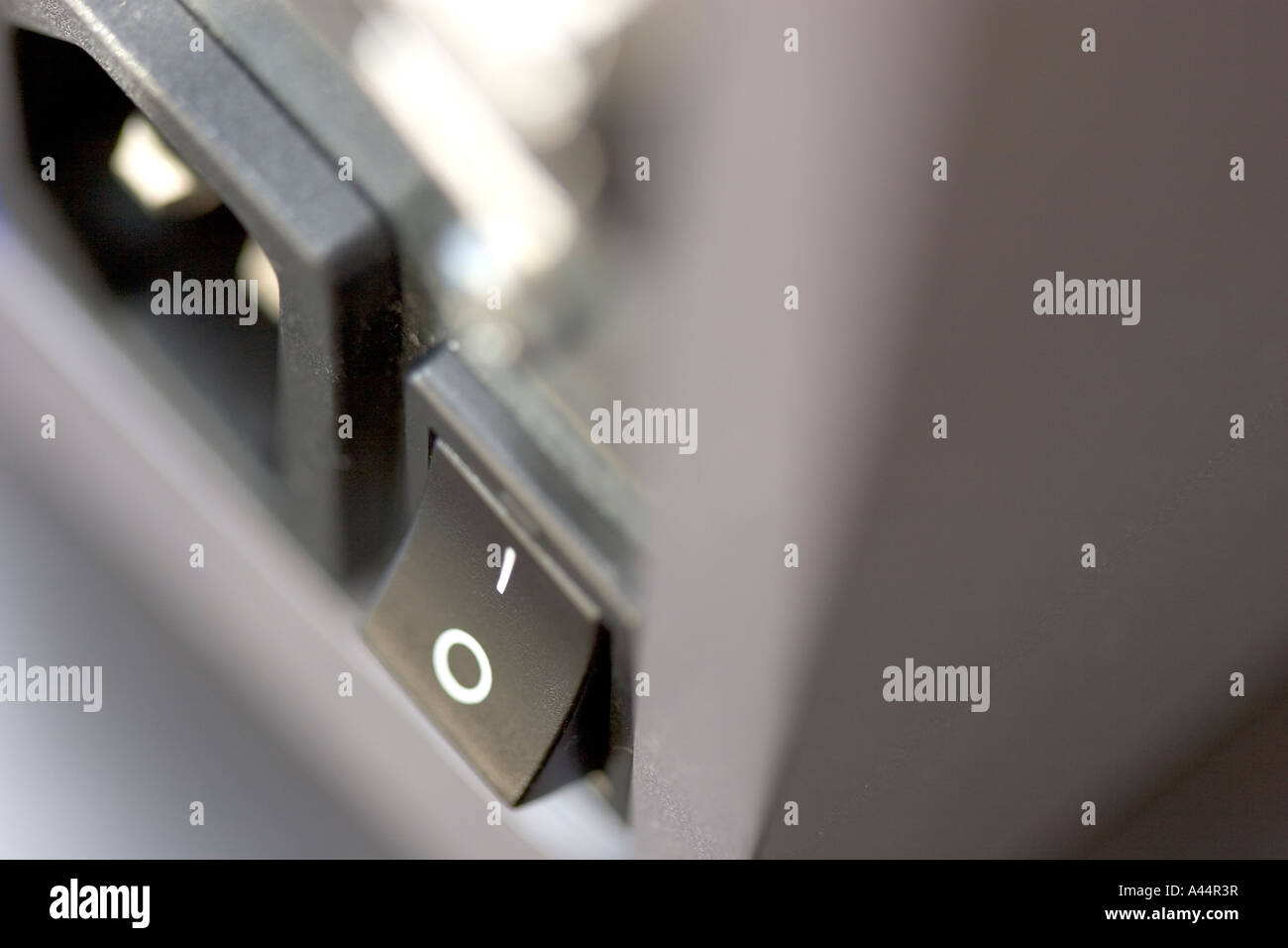 Electric rocker switch on a computer peripheral Stock Photo - Alamy