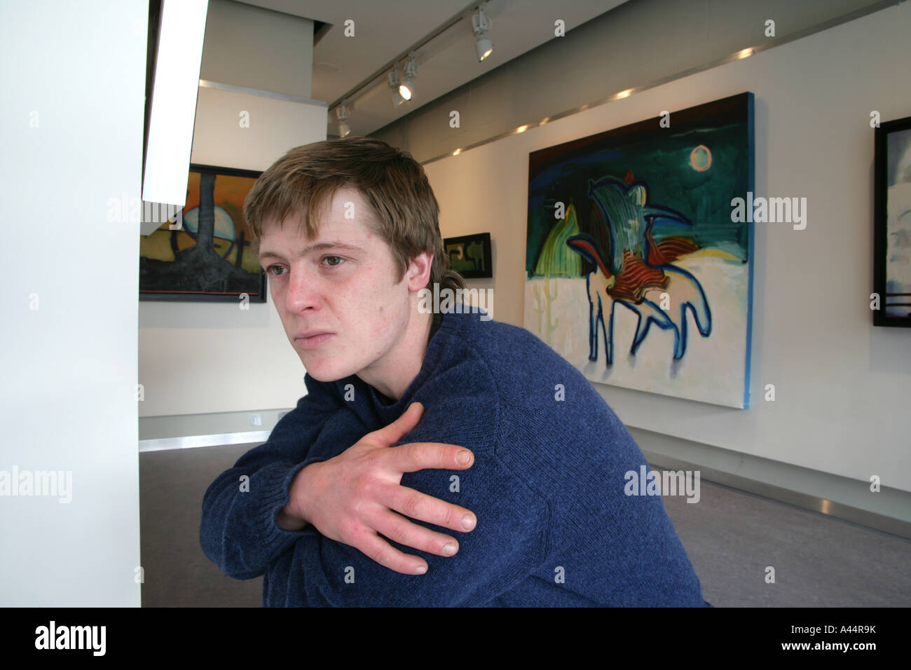 Mark Redden young up and coming Irish artist Stock Photo - Alamy