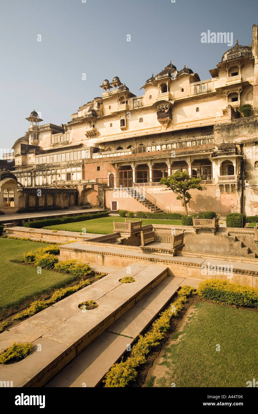 India Rajasthan Bundi Garh Palace the Chitrasala formal garden Stock ...