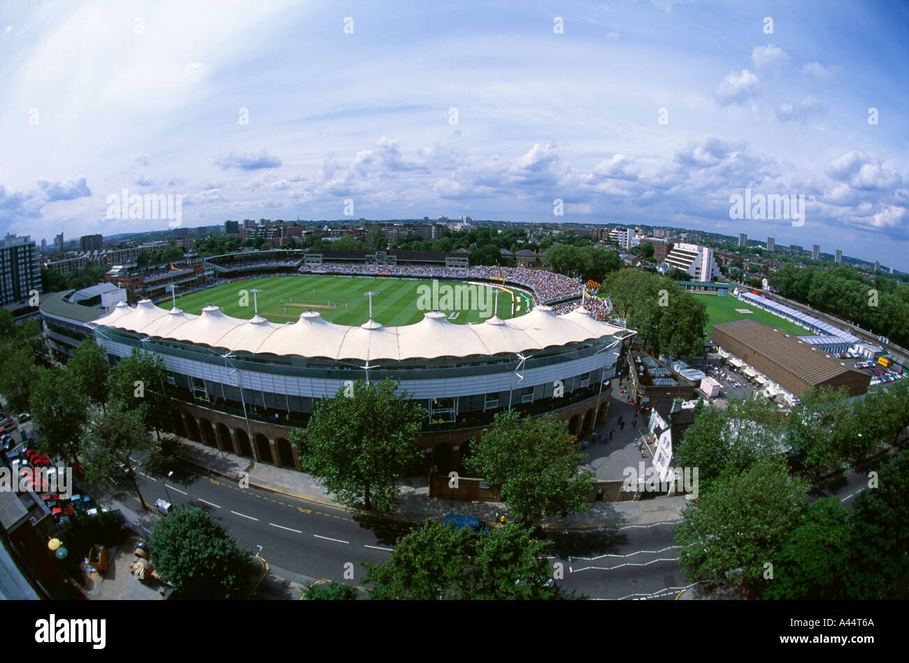 aerial view of lords cricket ground london home of the mcc marylebone ...