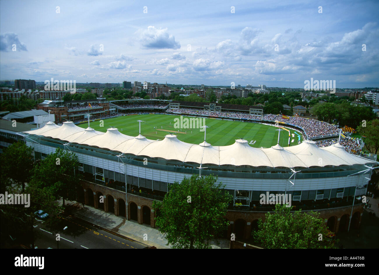 aerial view of lords cricket ground london home of the mcc marylebone ...