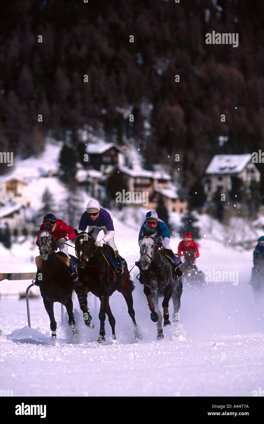 St moritz horse jockey hi-res stock photography and images - Alamy