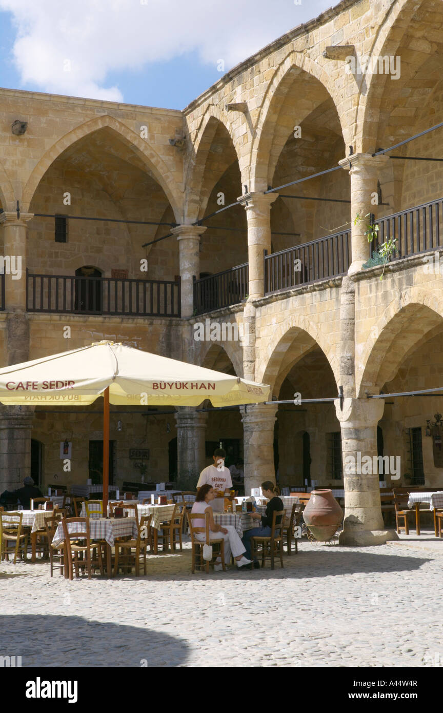 The Buyuk Han Big Inn in Lefkosa or Nicosia, North Cyprus Stock Photo ...