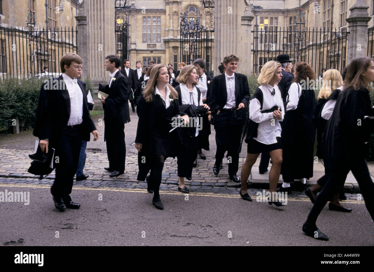 oxford students after final exams Stock Photo - Alamy