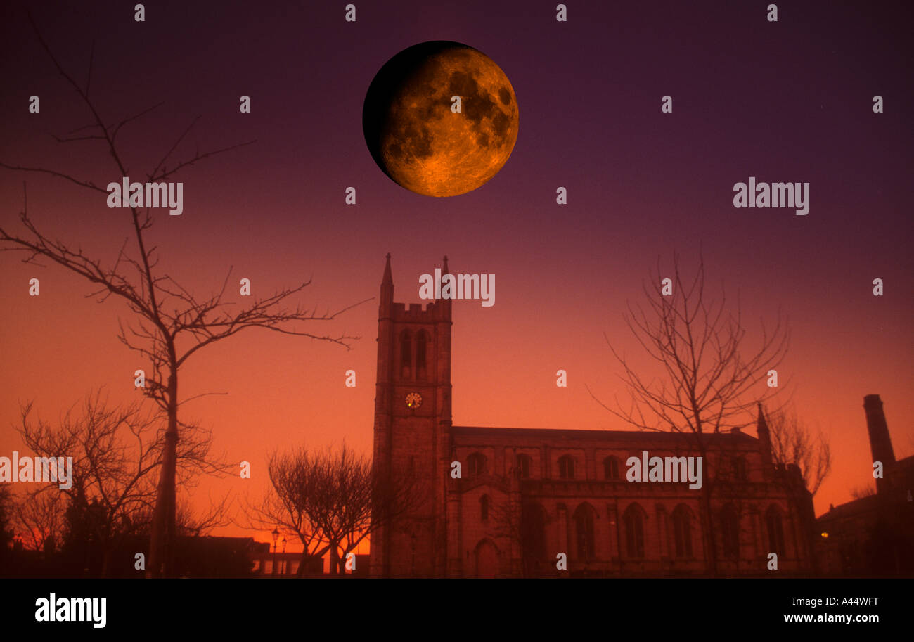Evening Church (Church Of England) Staffordshire England Stock Photo ...