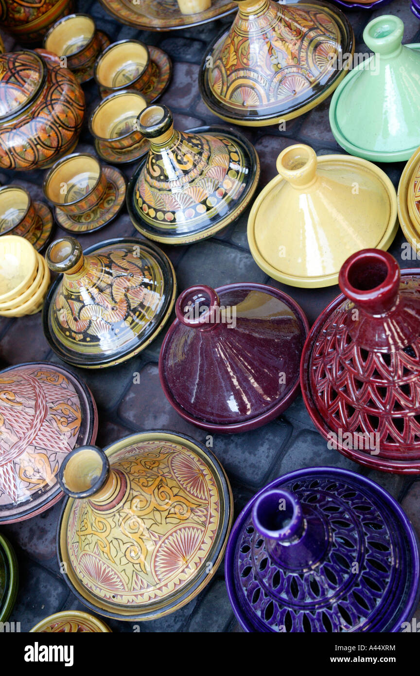 Marrakech tagine pots hi-res stock photography and images - Alamy