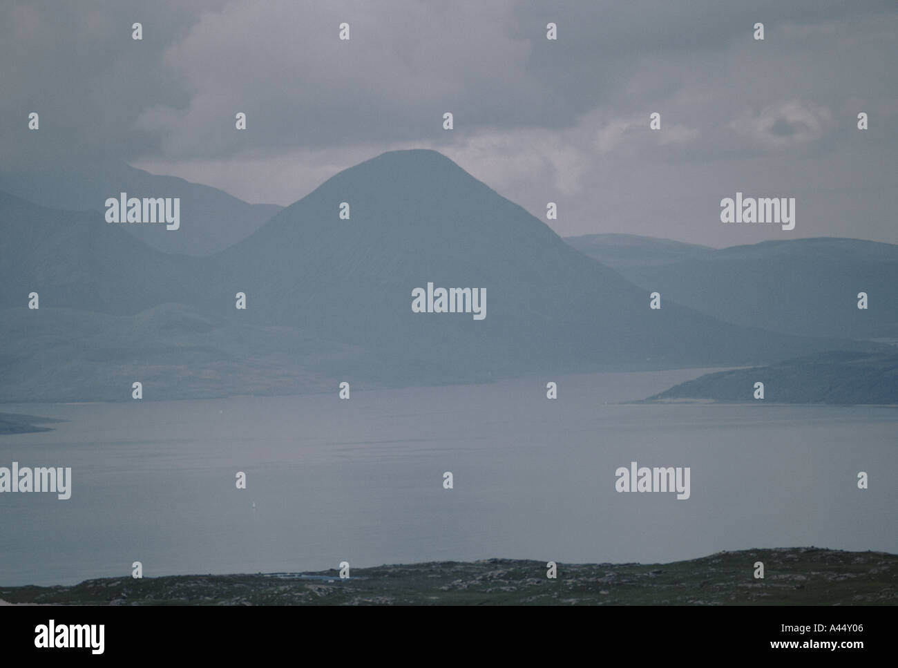 view of the isle of skye taken from applecross peninsular Stock Photo ...