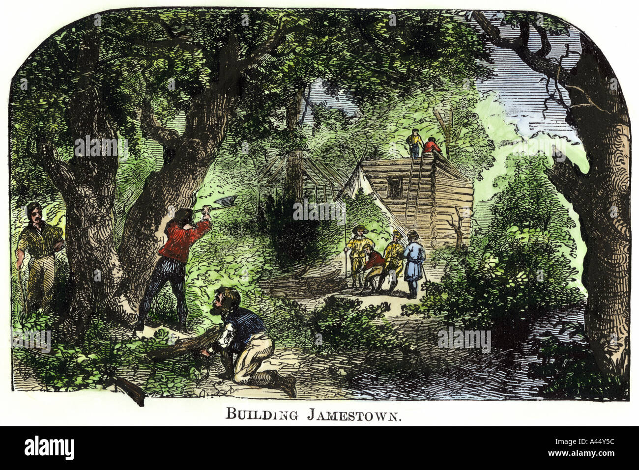 Settlers jamestown hi-res stock photography and images - Alamy