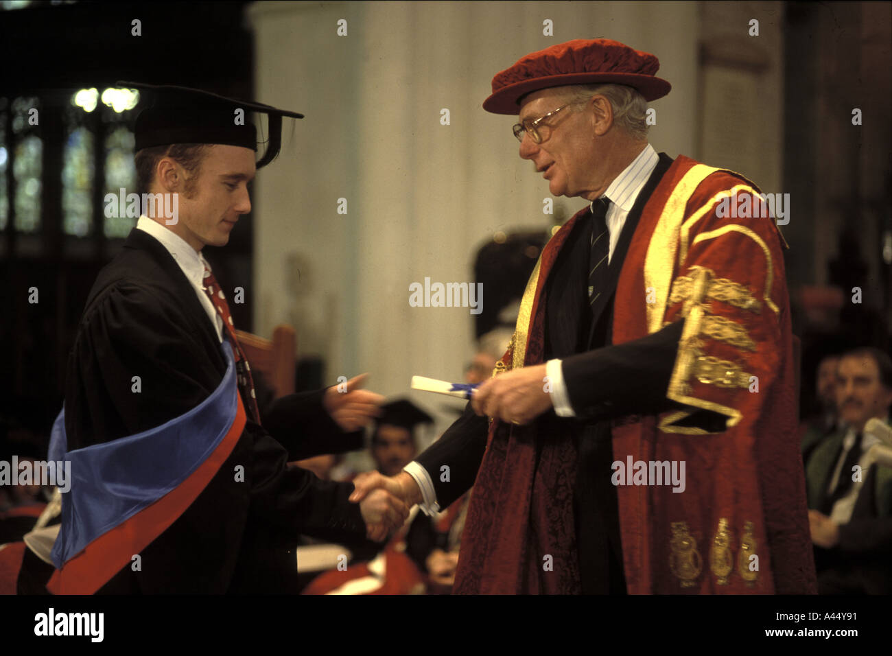 graduation ceremony luton university 1994 Stock Photo - Alamy