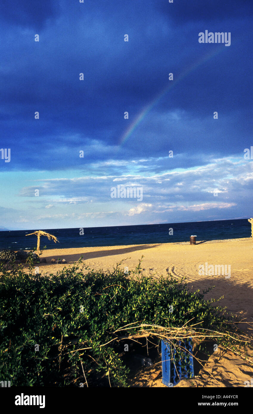 Pretty rainbow in Sinai, Egypt Stock Photo - Alamy