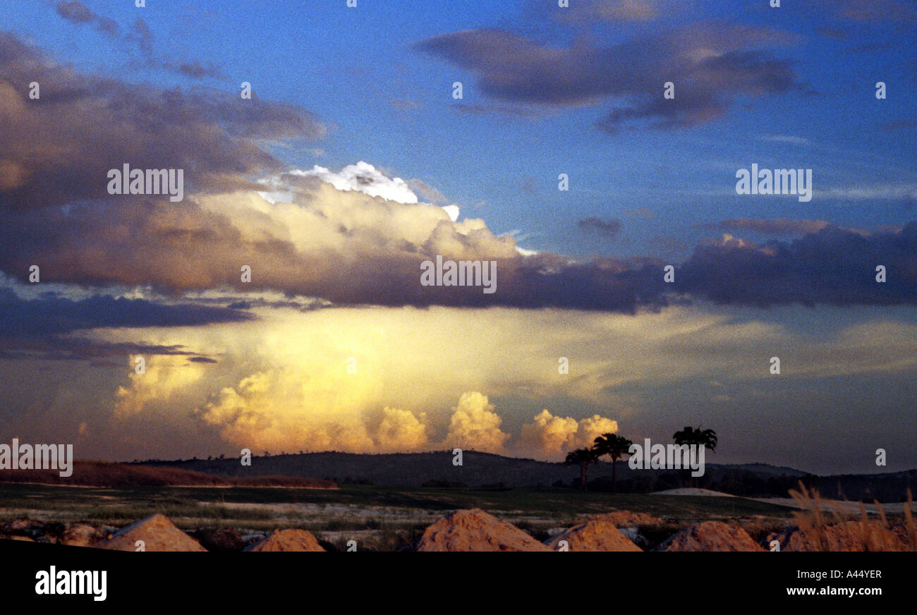 Beautiful rain clouds in Cambodia Stock Photo - Alamy