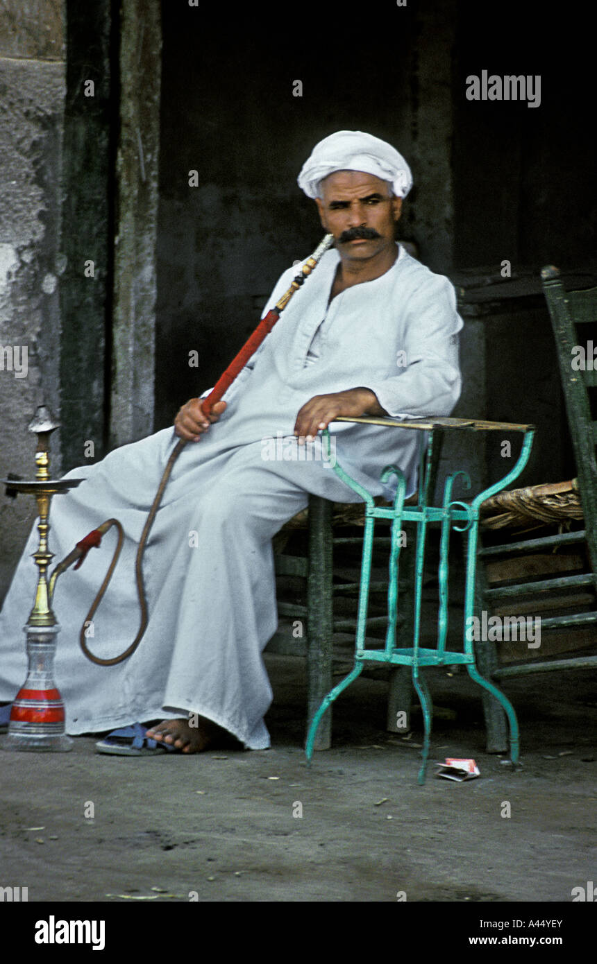 Arab man smoking shisha on hi-res stock photography and images - Alamy