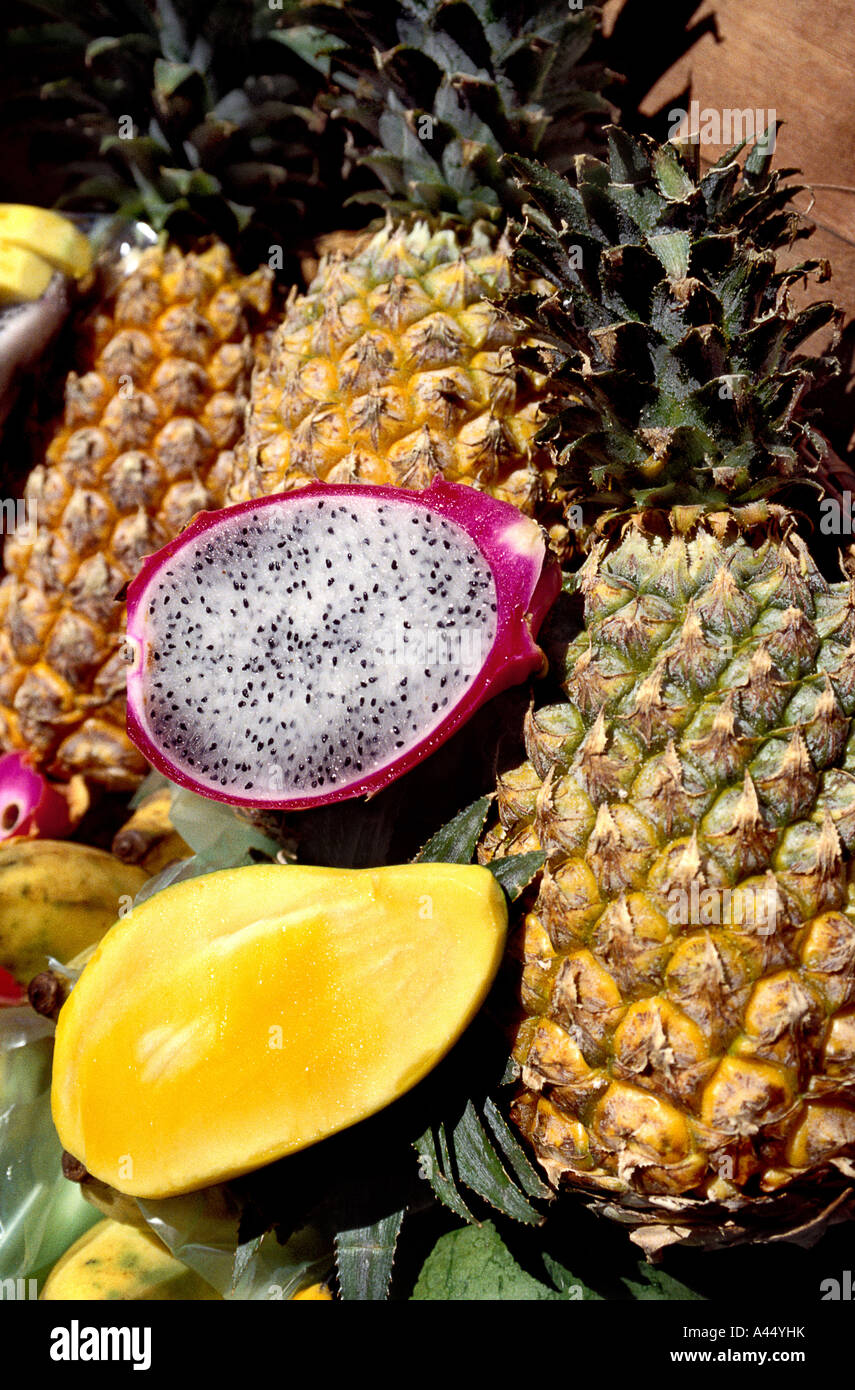 Colorful tropical fruit Stock Photo - Alamy