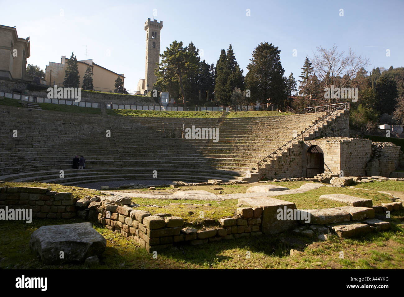 Roman amphitheatre in Museo Fiesole Tuscany Italy Stock Photo - Alamy