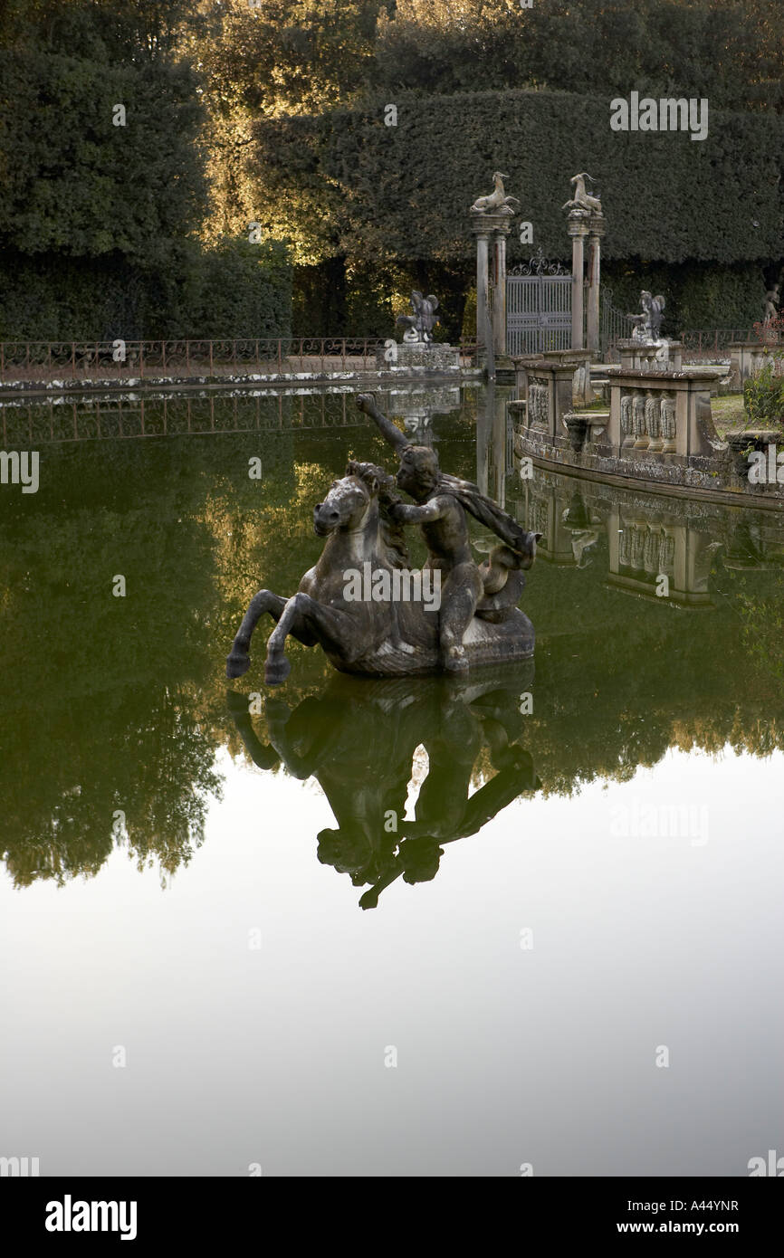The centrepiece of the pond of Isolotto Giambologna s Oceanus fountain ...