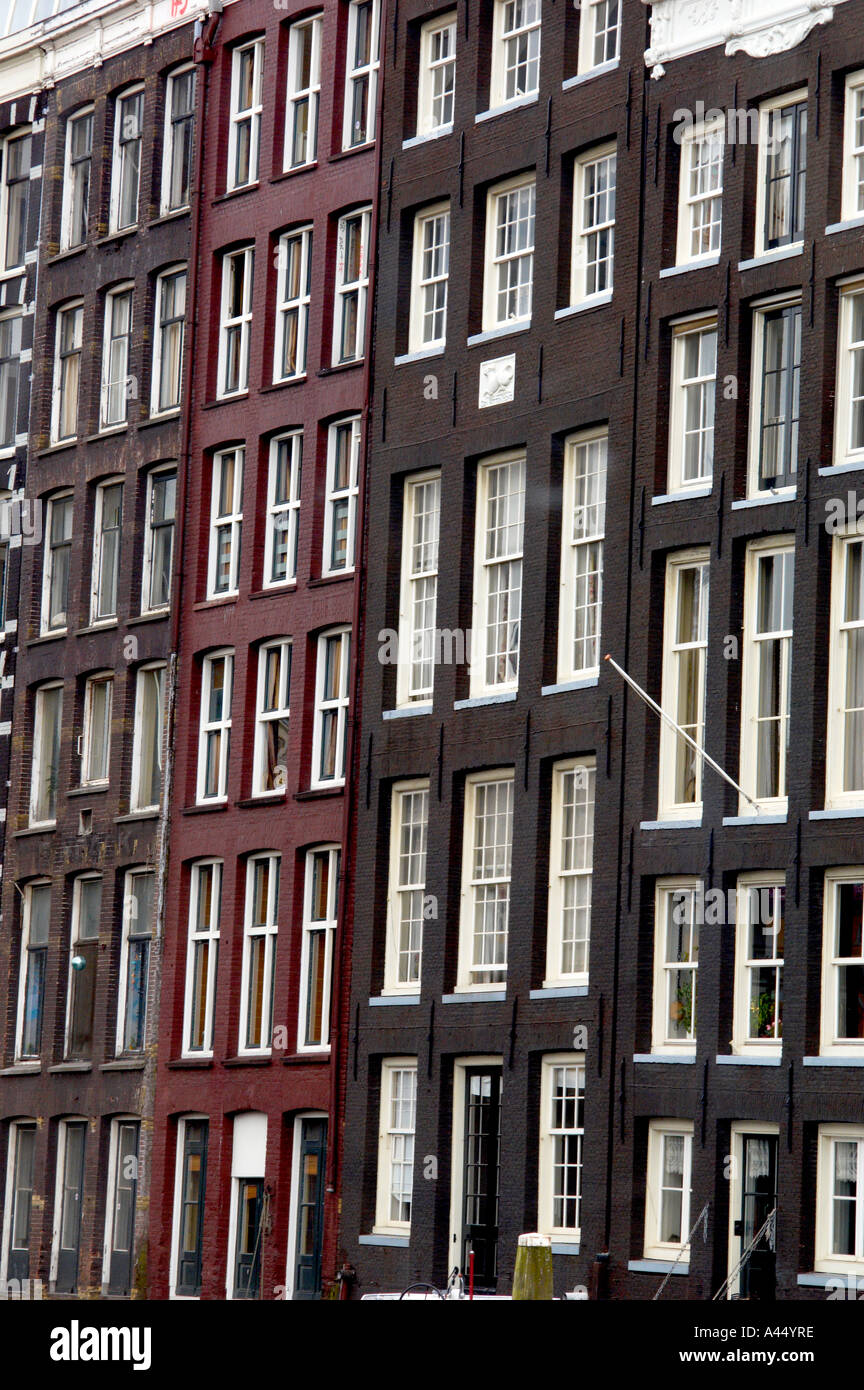 Traditional narrow dutch houses in Amsterdam, Netherlands Stock Photo ...