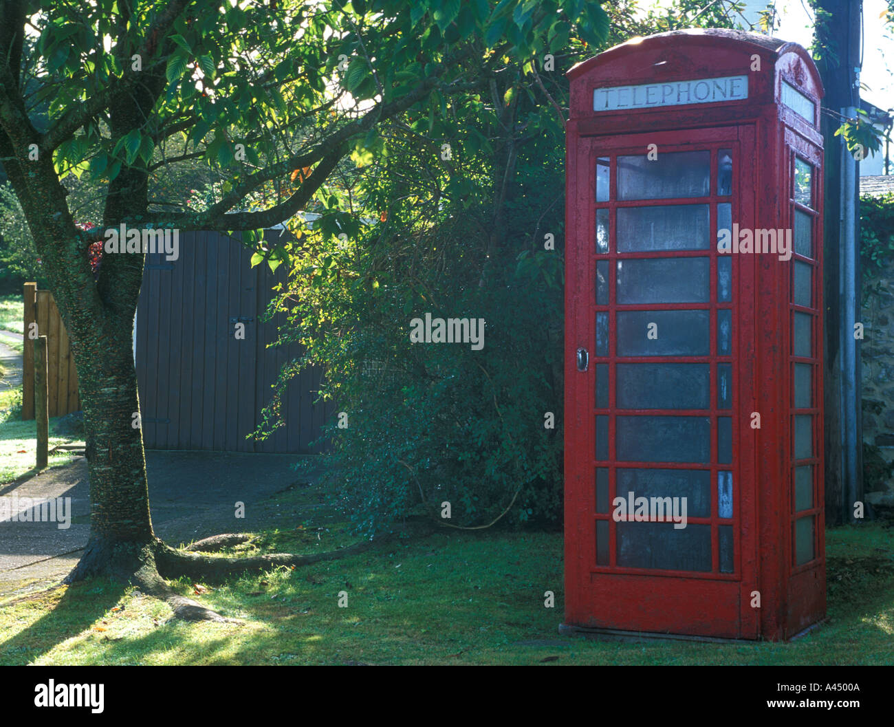 Past history of the telephone box Stock Photo - Alamy