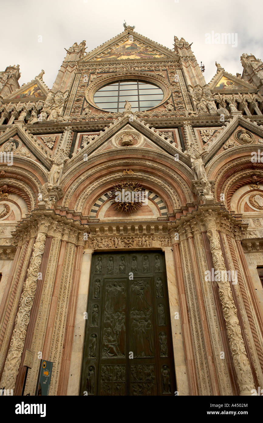 The gothic style duomo 1136 1382 Siena Tuscany Italy Stock Photo - Alamy