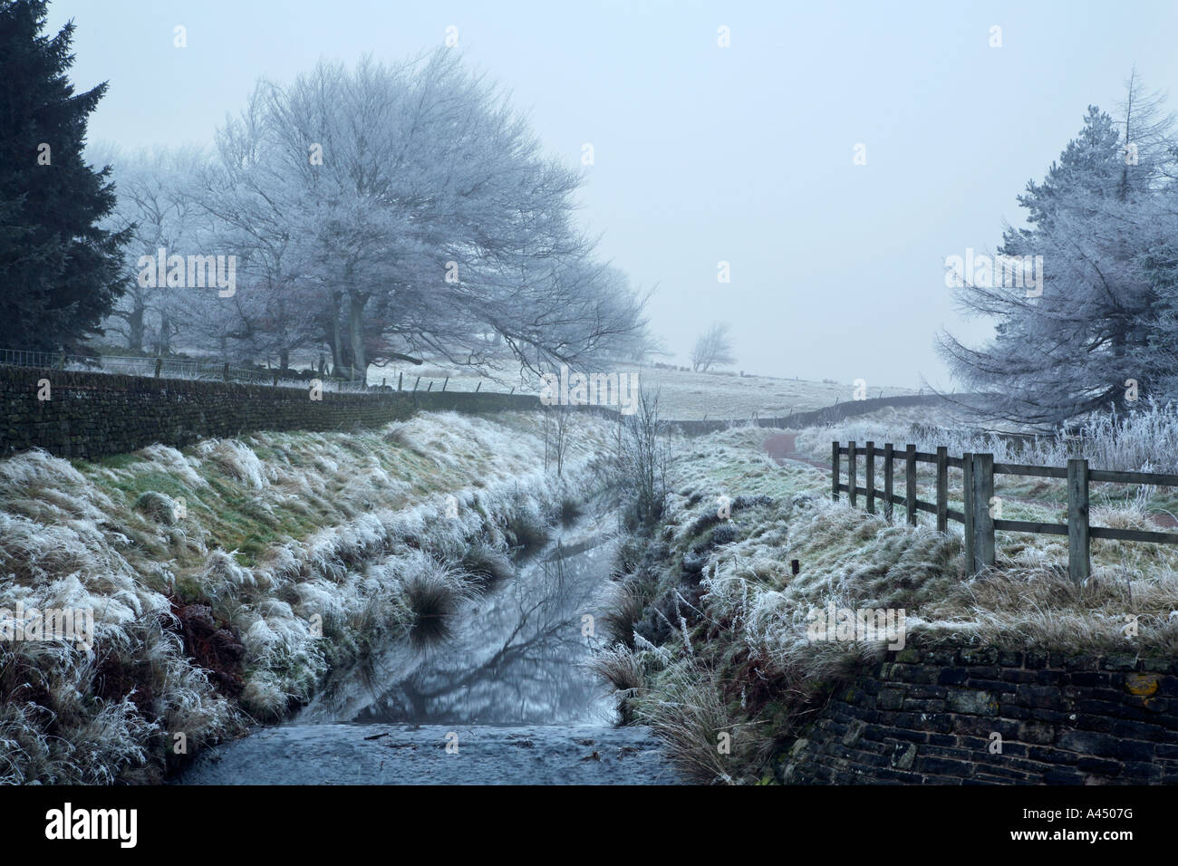Stream feeding Redmires Reservoir, Sheffield, South Yorkshire, UK Stock ...