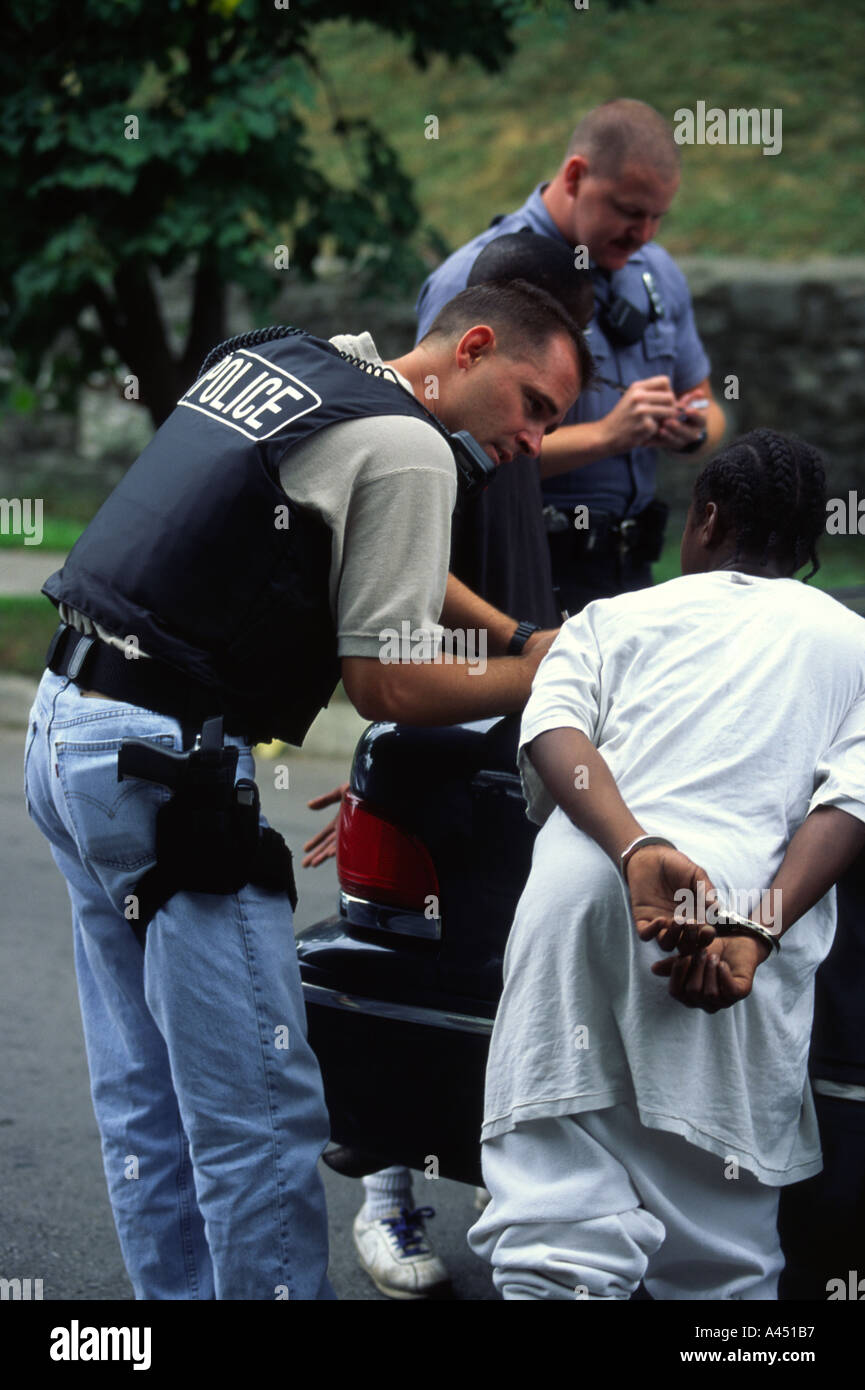 Suspect(s) arrested and searched, frisked, for narcotics and/or guns ...