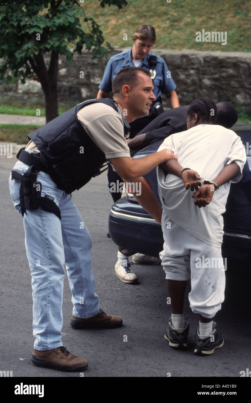 Suspect(s) arrested and searched, frisked, for narcotics and/or guns ...