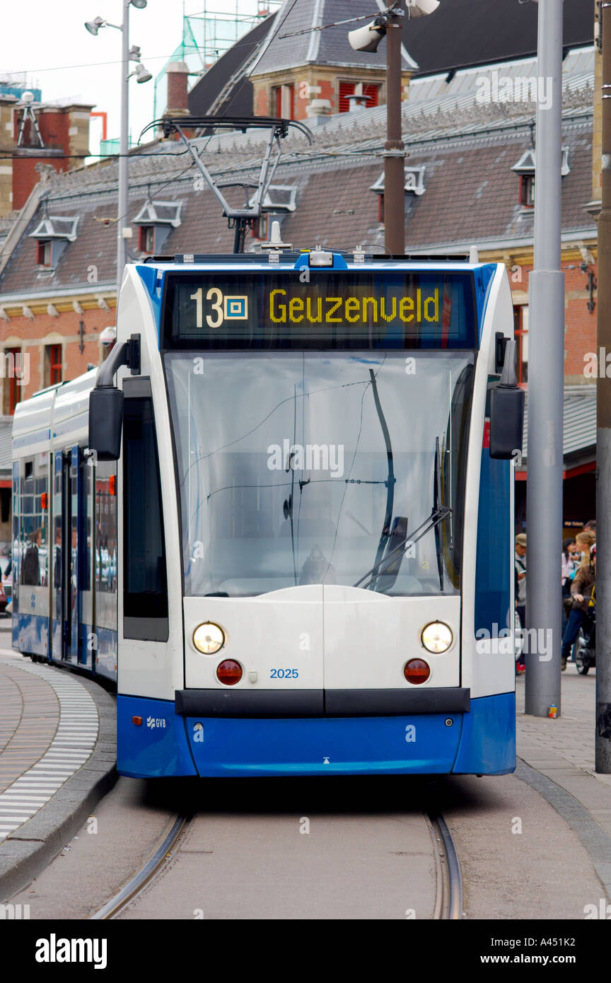 Geuzenveld tram in Amsterdam city centre, Netherlands Stock Photo - Alamy