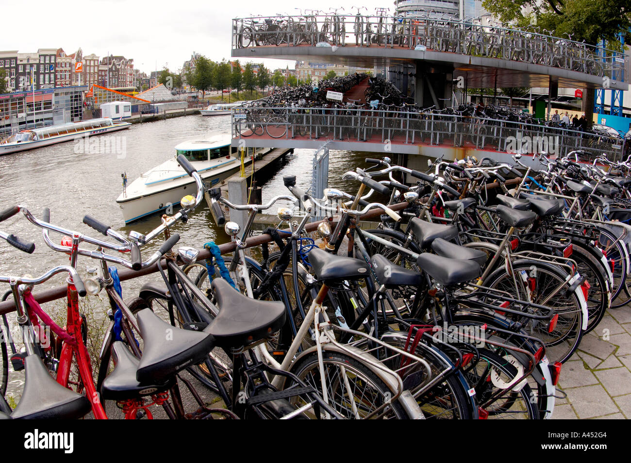 Amsterdam amstel river cycle hi-res stock photography and images - Alamy