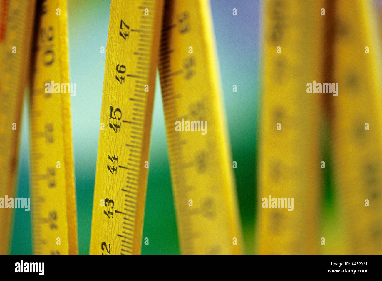 Wooden metre ruler hi-res stock photography and images - Alamy