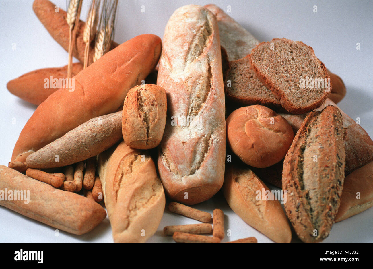 Different flavour wheat bread hi-res stock photography and images - Alamy