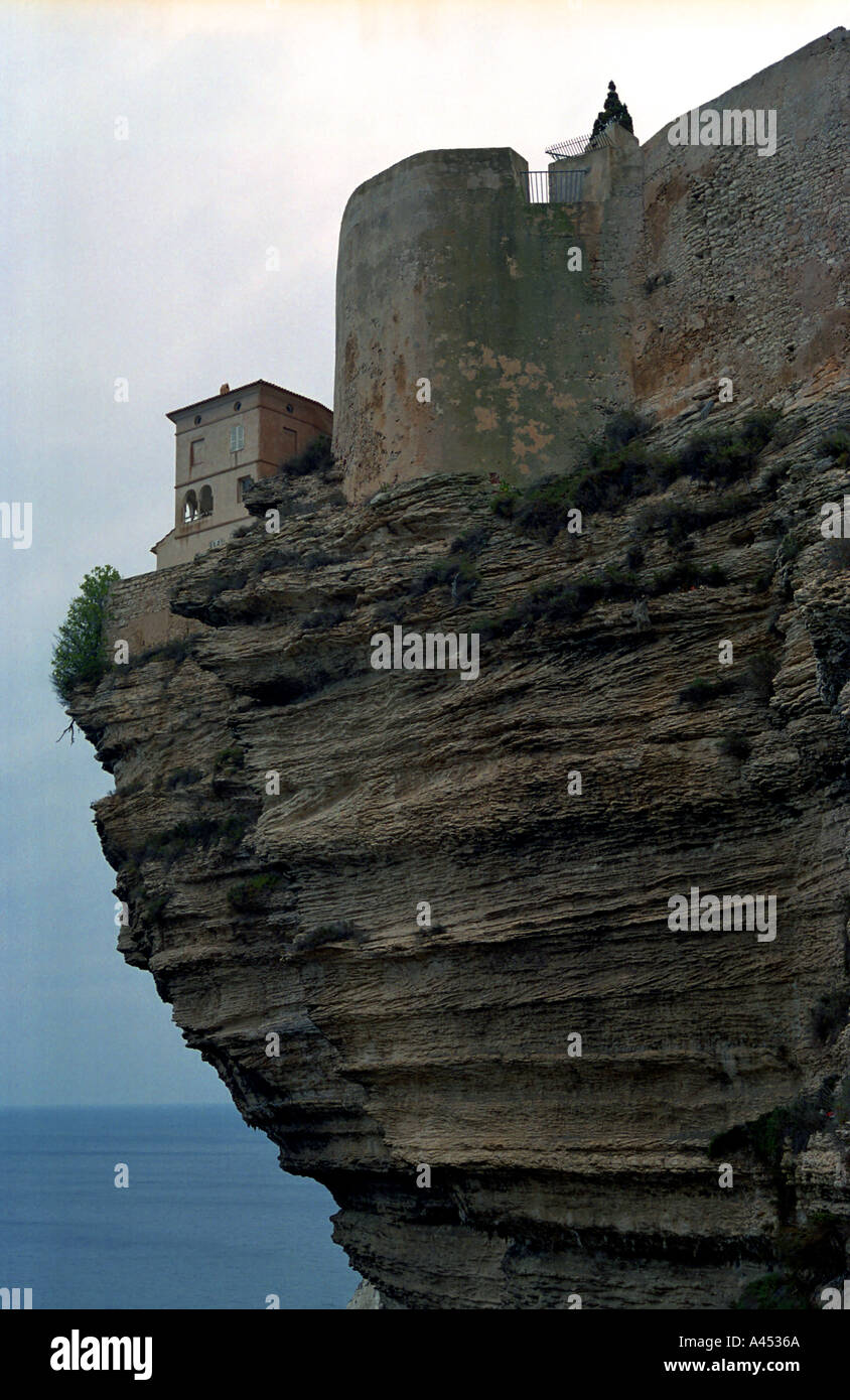 Bonifacio undercut cliff Stock Photo - Alamy