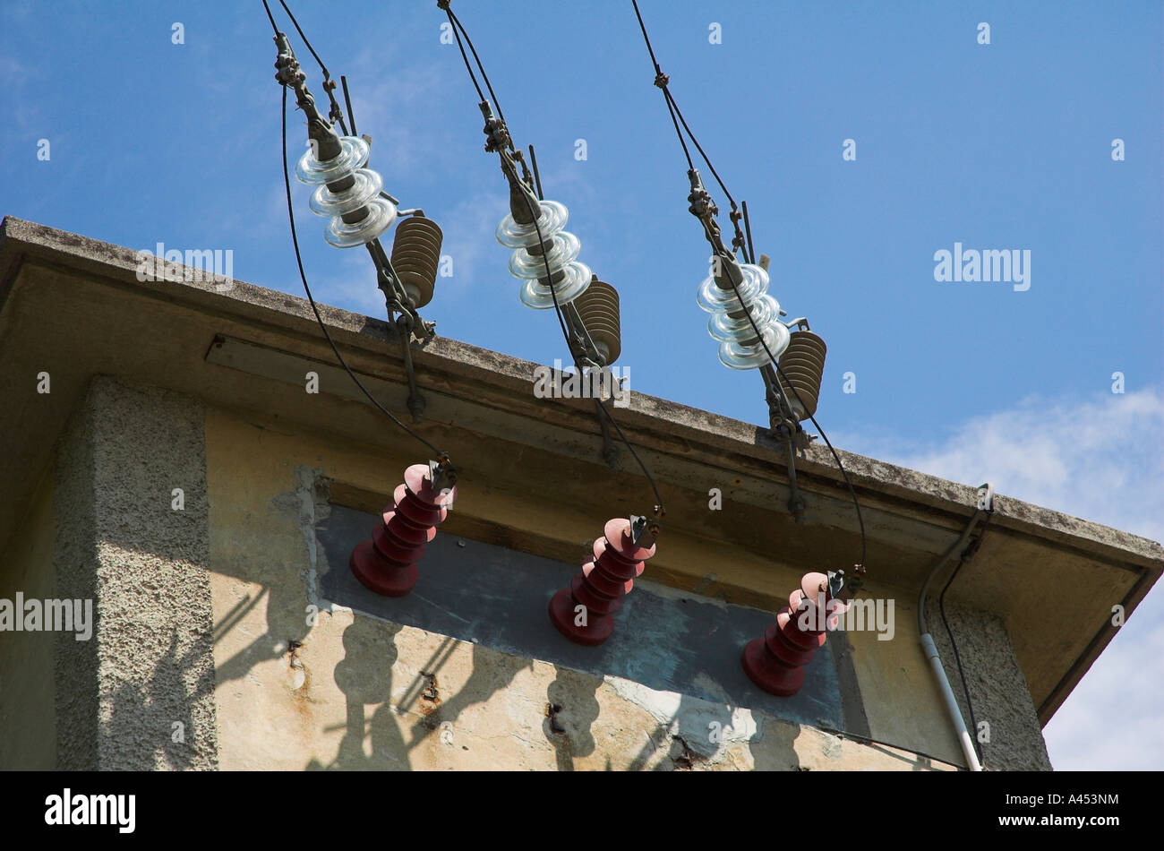 An Italian Electricity substation Lake Garda Italy Stock Photo - Alamy