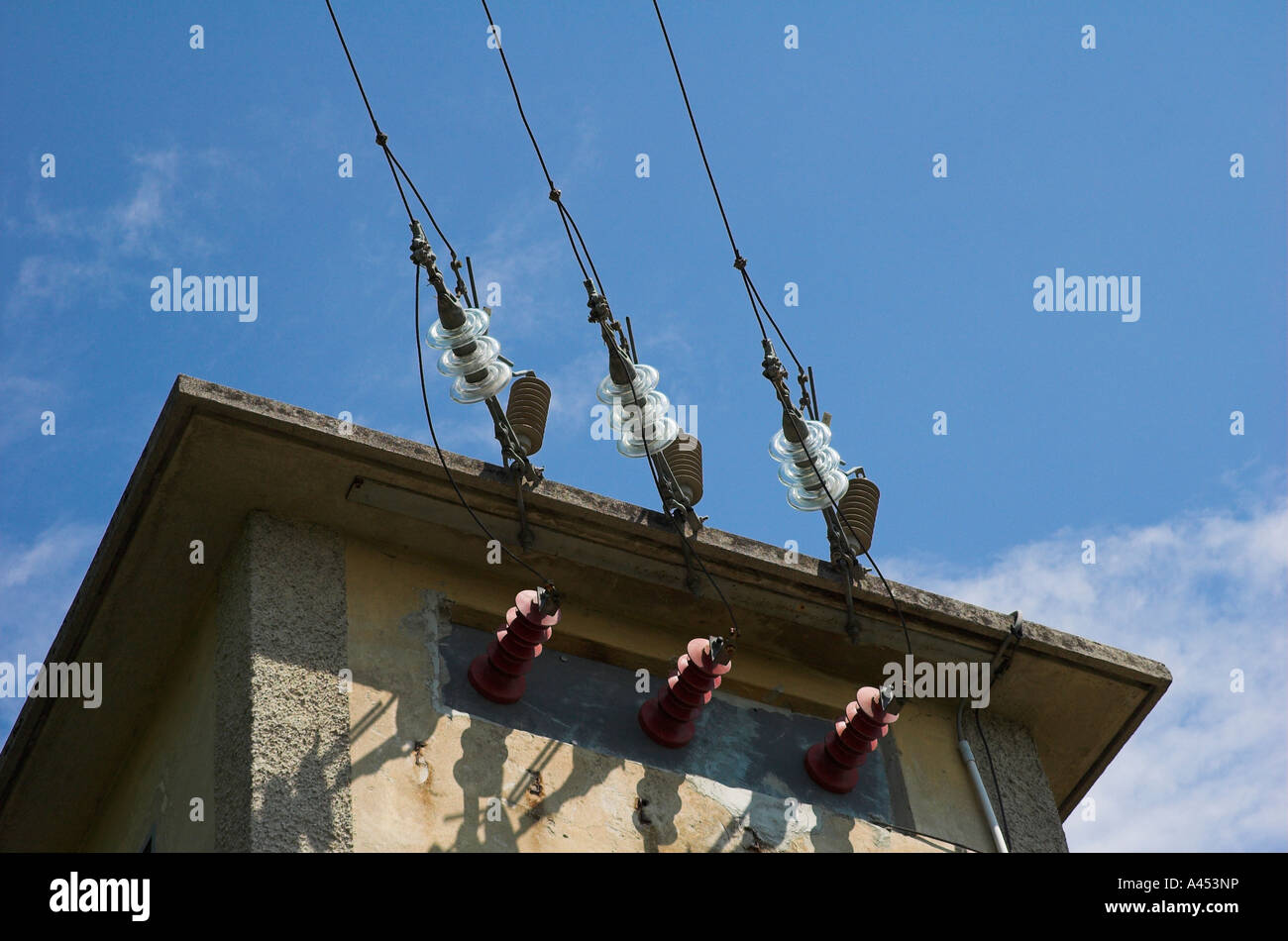 An Italian Electricity substation Lake Garda Italy Stock Photo - Alamy