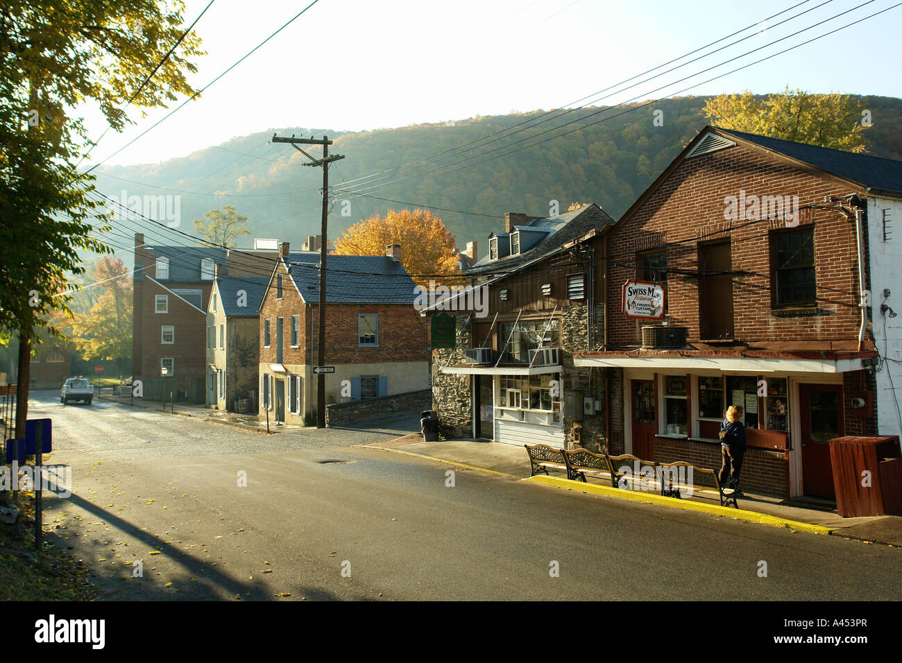 AJD53610, Harpers Ferry, WV, West Virginia, Historic Downtown Stock ...
