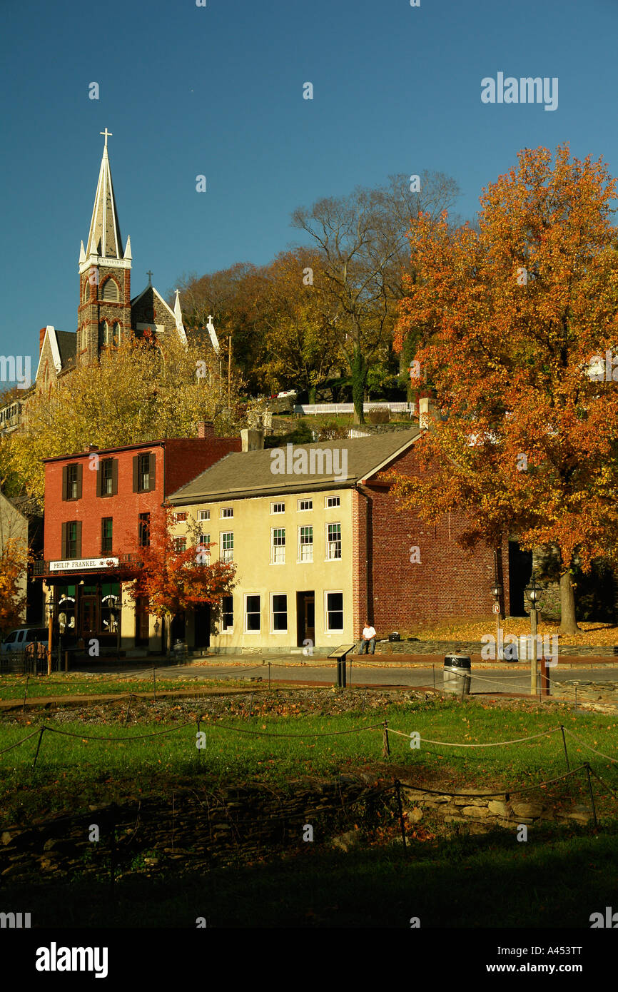 AJD53626, Harpers Ferry, WV, West Virginia, Historic Downtown Stock ...