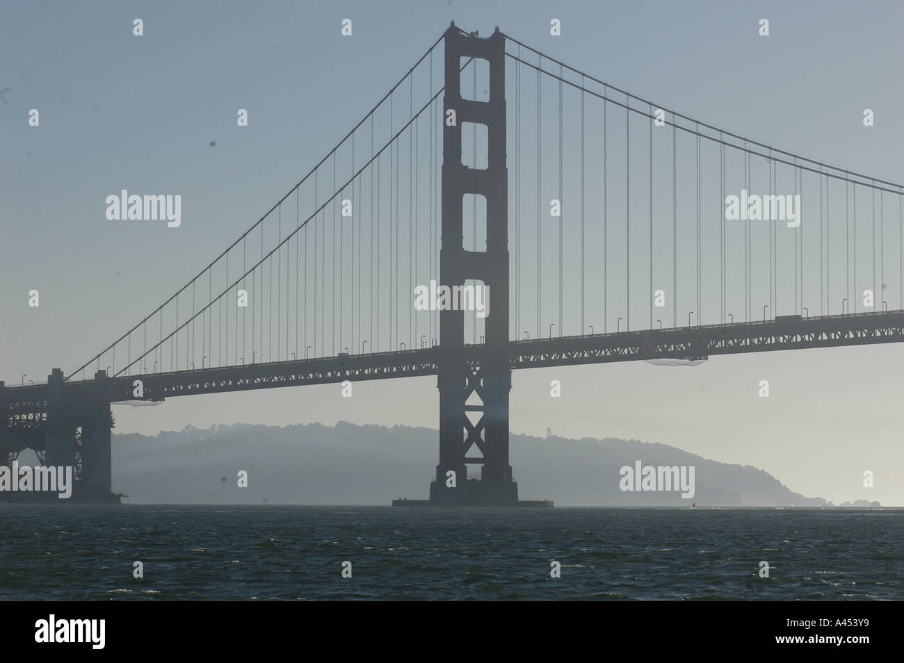 Golden Gate Bridge Alcatraz Prison San Francisco Bay California United ...