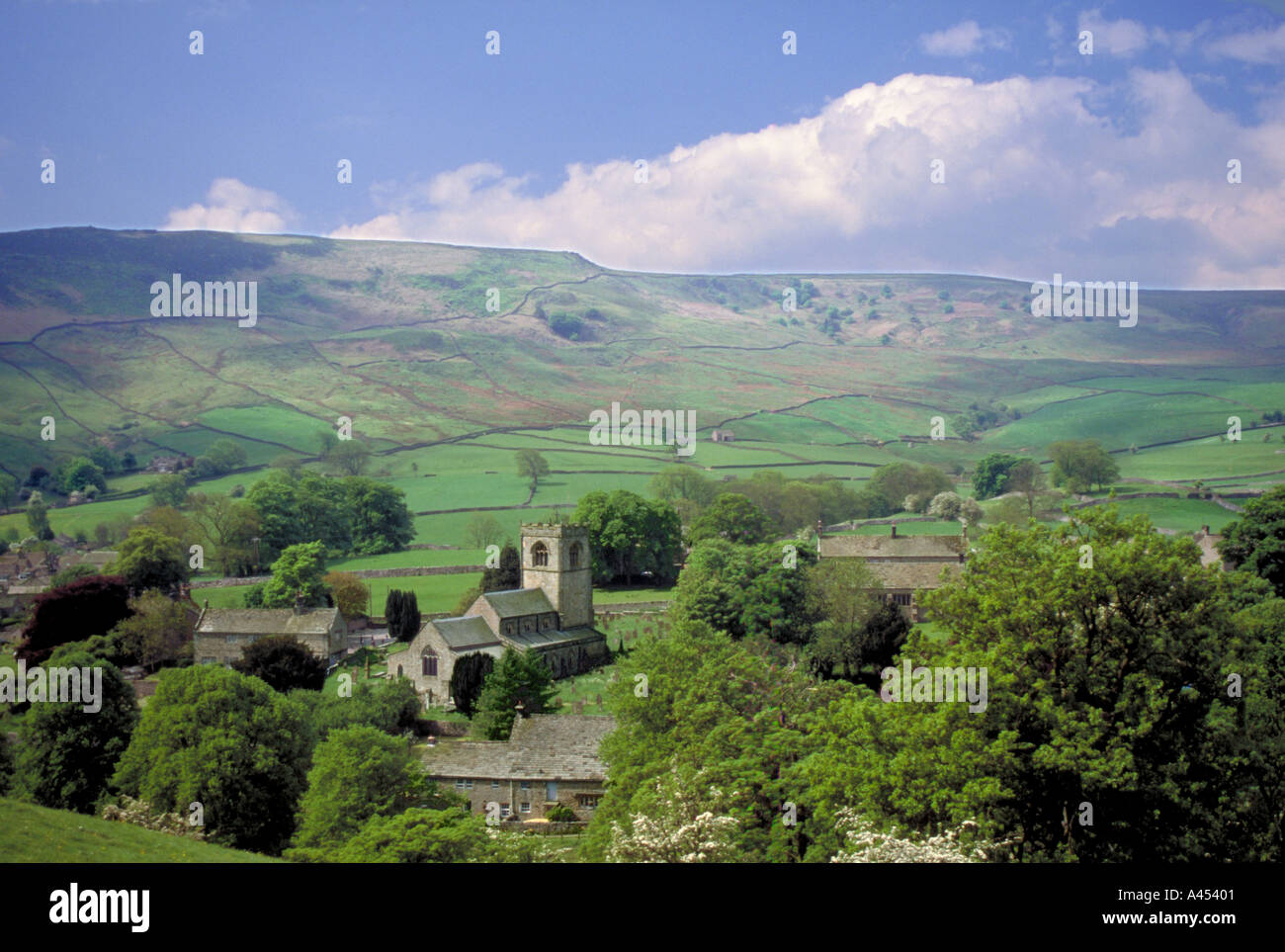 Burnsall Church and Village Wharfedale Yorkshire Dales Stock Photo - Alamy