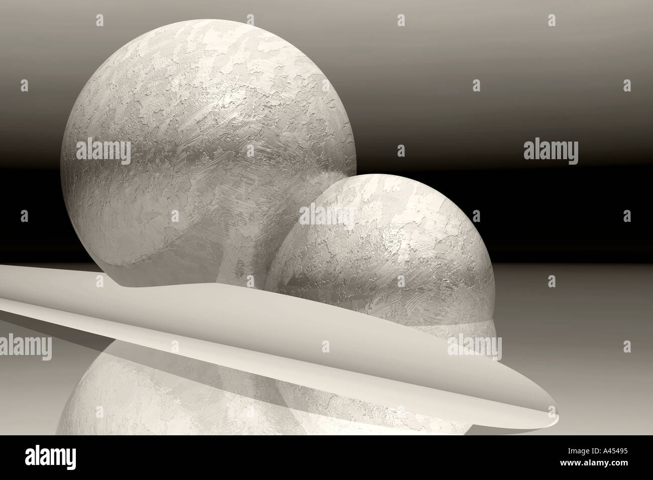 Two spheres and a other Stock Photo - Alamy