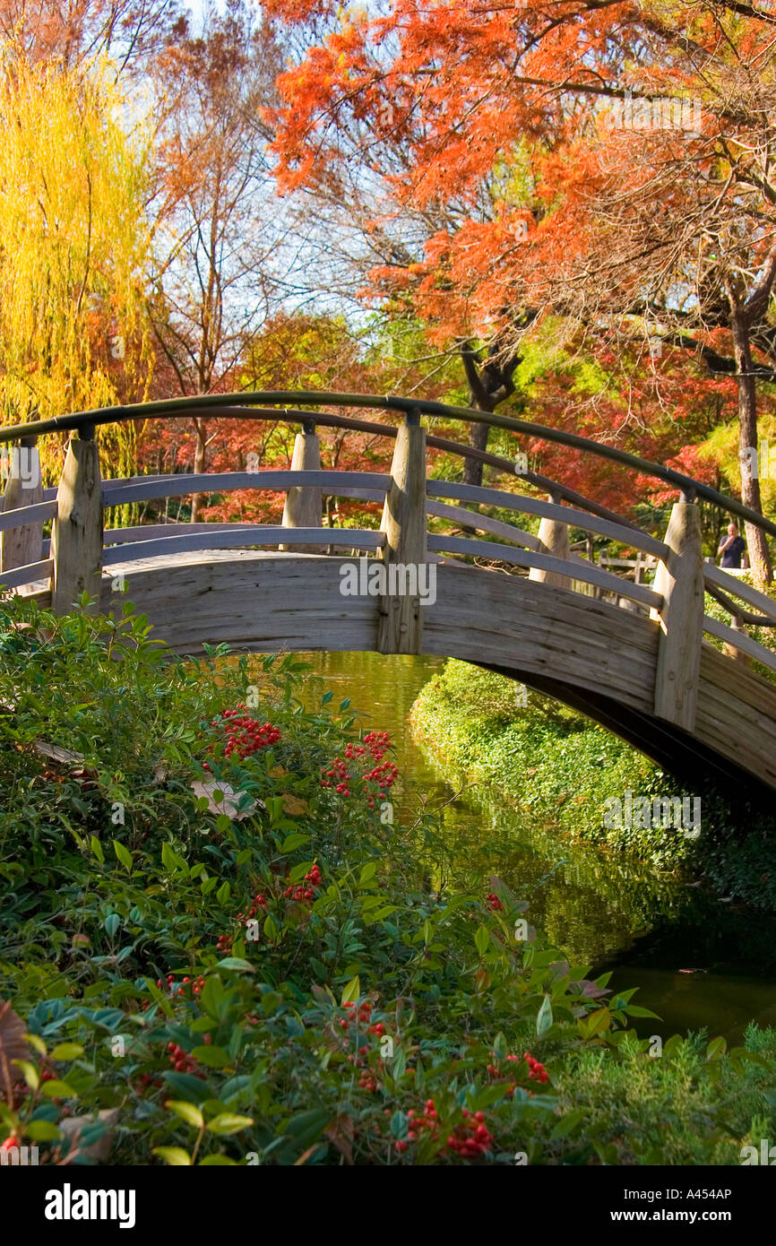 Curved wooden bridge japanese garden hi-res stock photography and ...