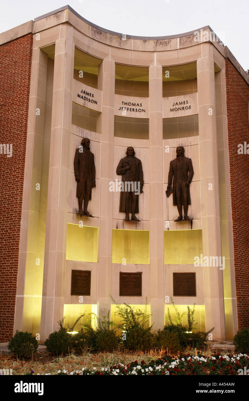 AJD53720, Charlottesville, VA, Virginia, Downtown, City Hall, evening ...