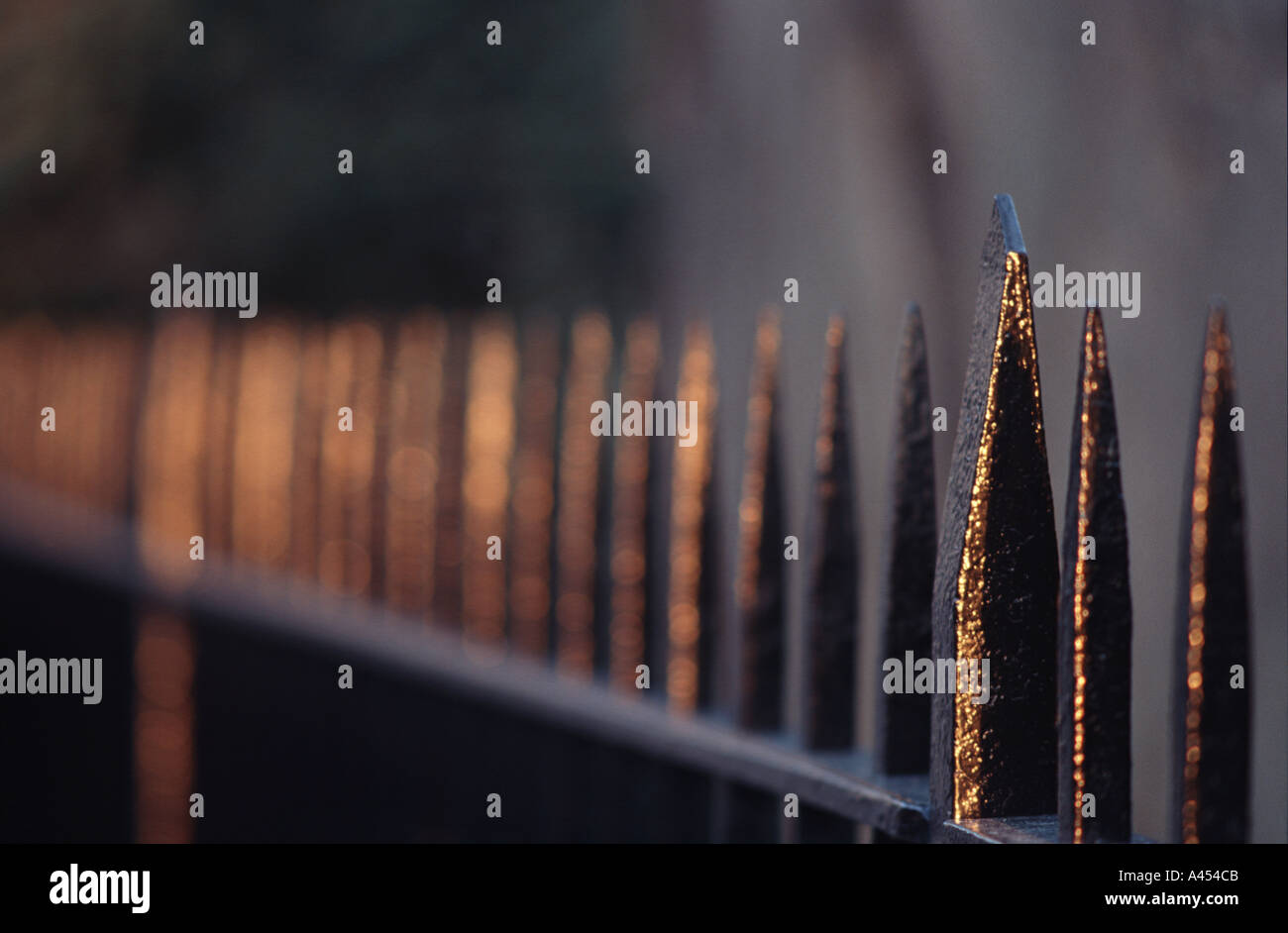 Wrought iron fence posts hi-res stock photography and images - Alamy