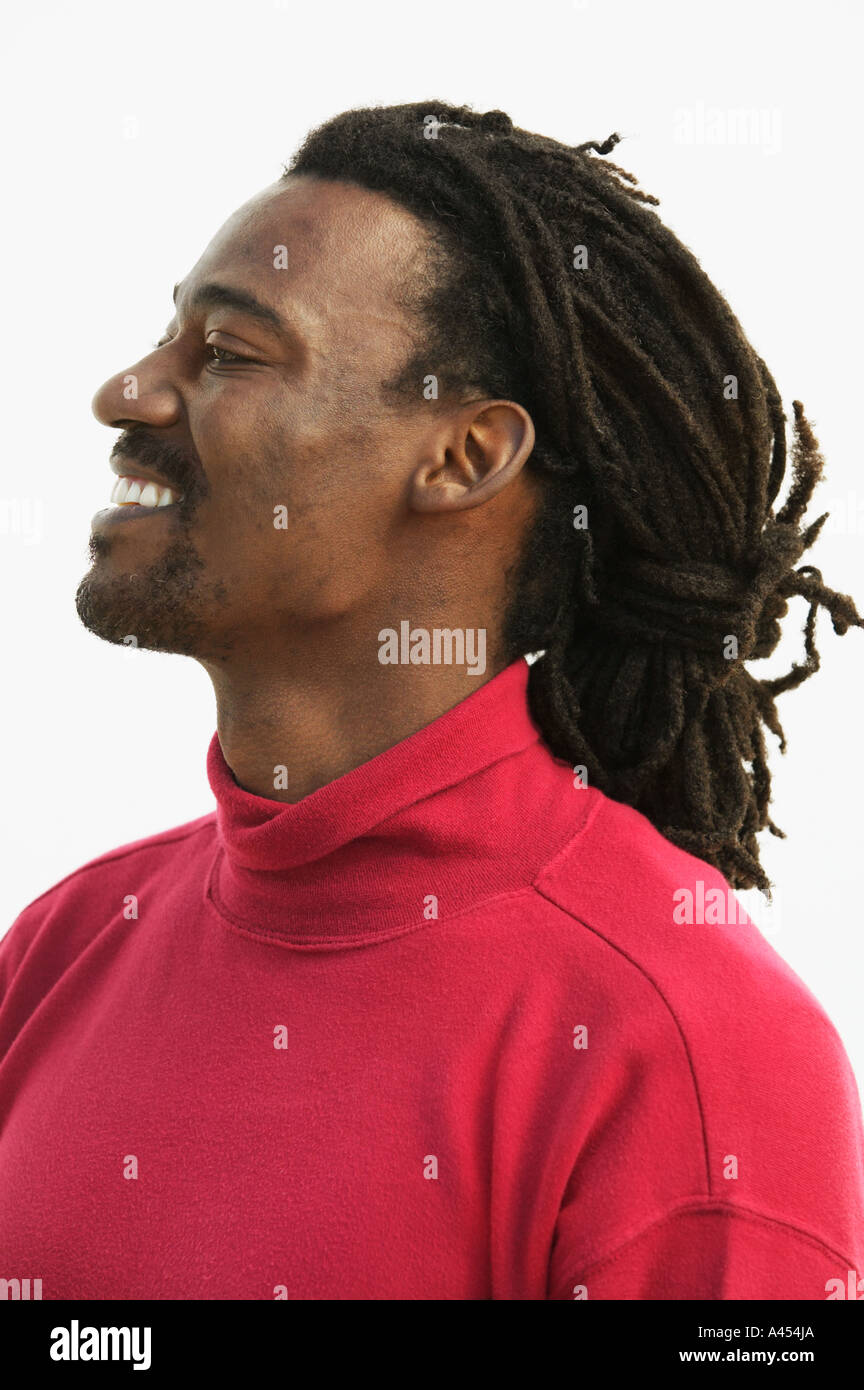 Profile of mid adult man Stock Photo - Alamy