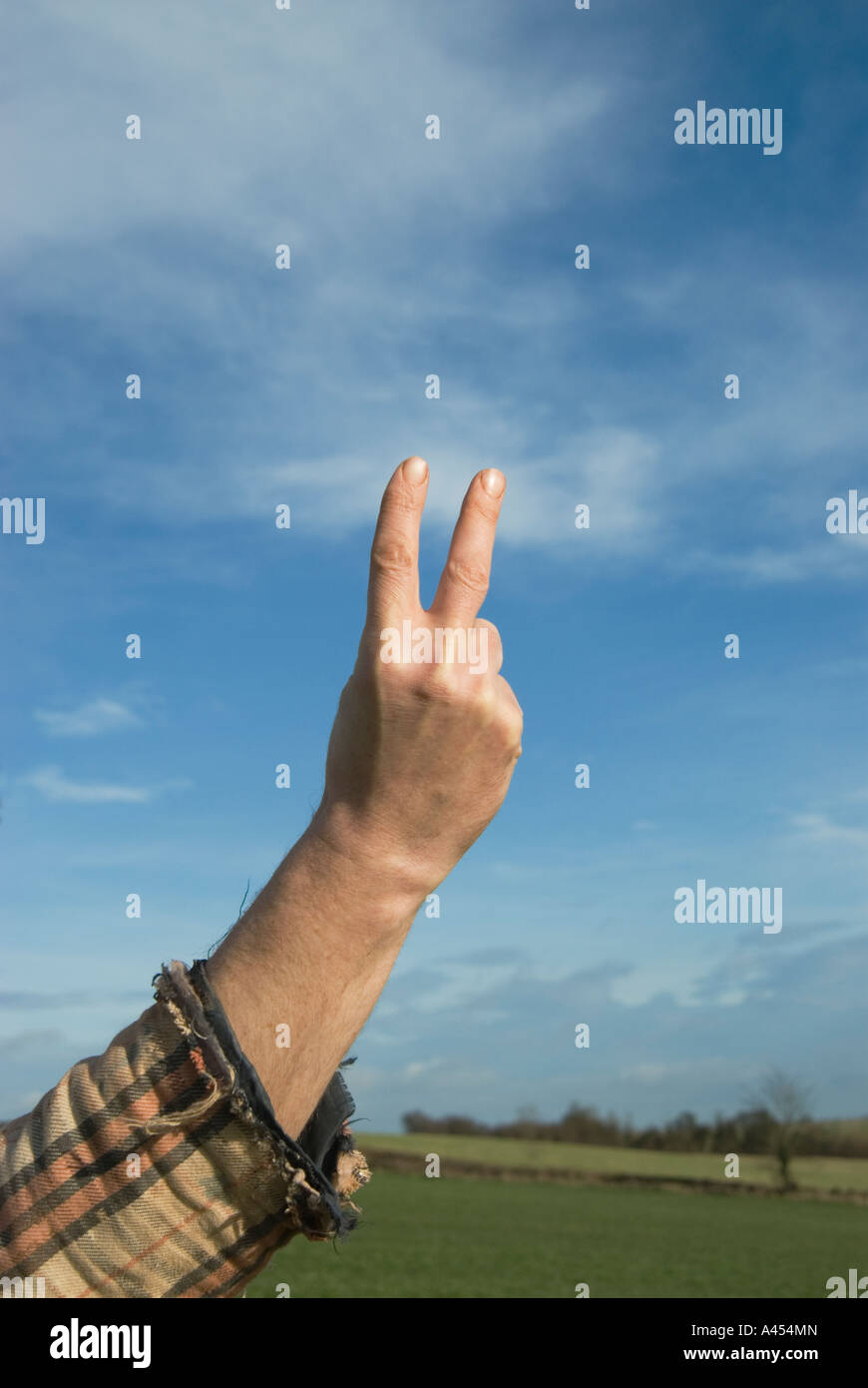 Giving v sign hi-res stock photography and images - Alamy