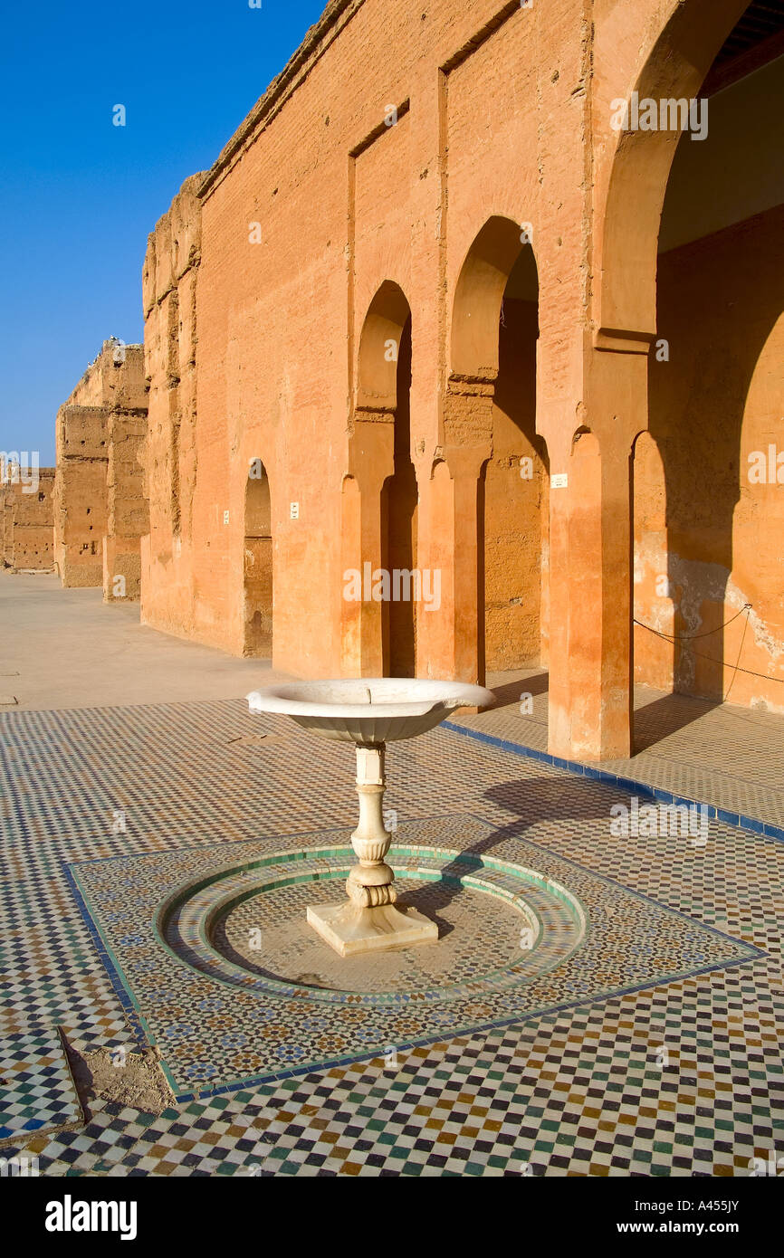 El Badi palace Marrakech Morocco Stock Photo - Alamy