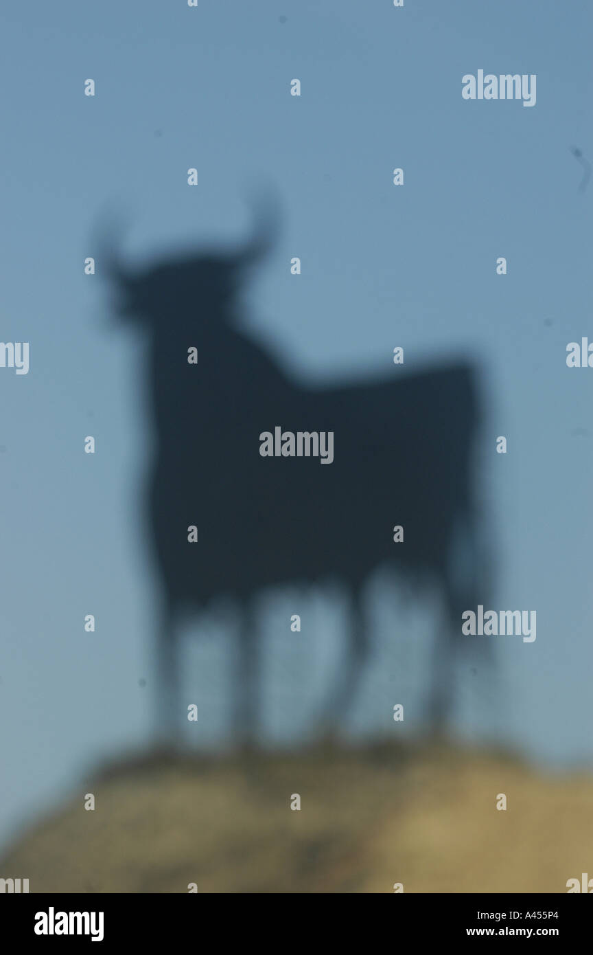 Osborne Bull logo and sign Jerez de la Frontera Cadiz Andalusia Spain ...