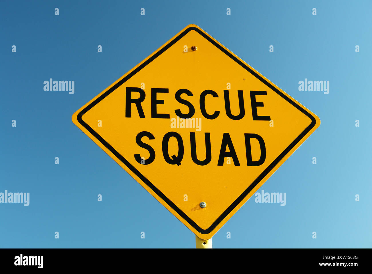 AJD53871, VA, Virginia, Rescue Squad, road sign Stock Photo - Alamy
