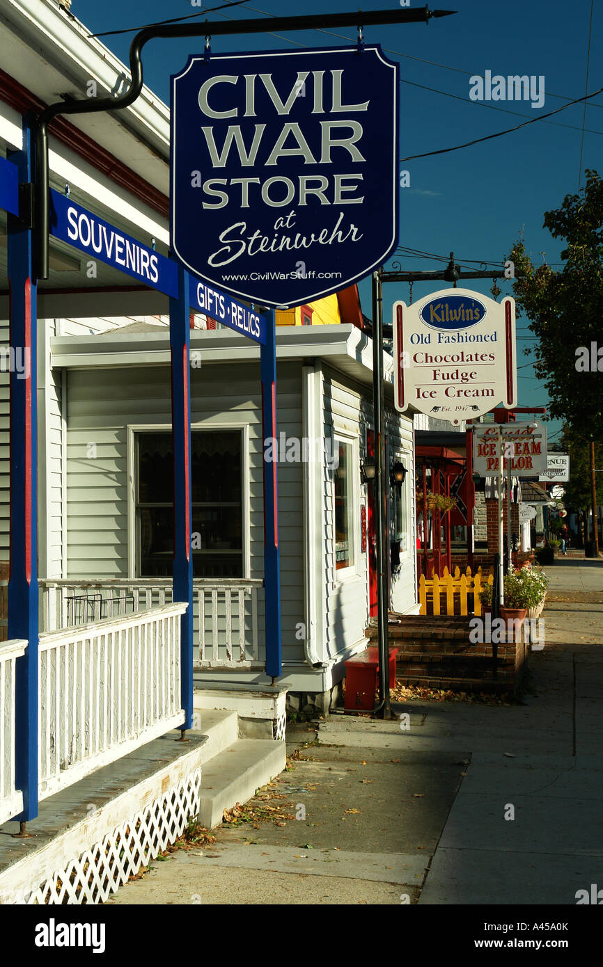 AJD53480, Gettysburg, PA, Pennsylvania, downtown, Civil War Store Stock ...