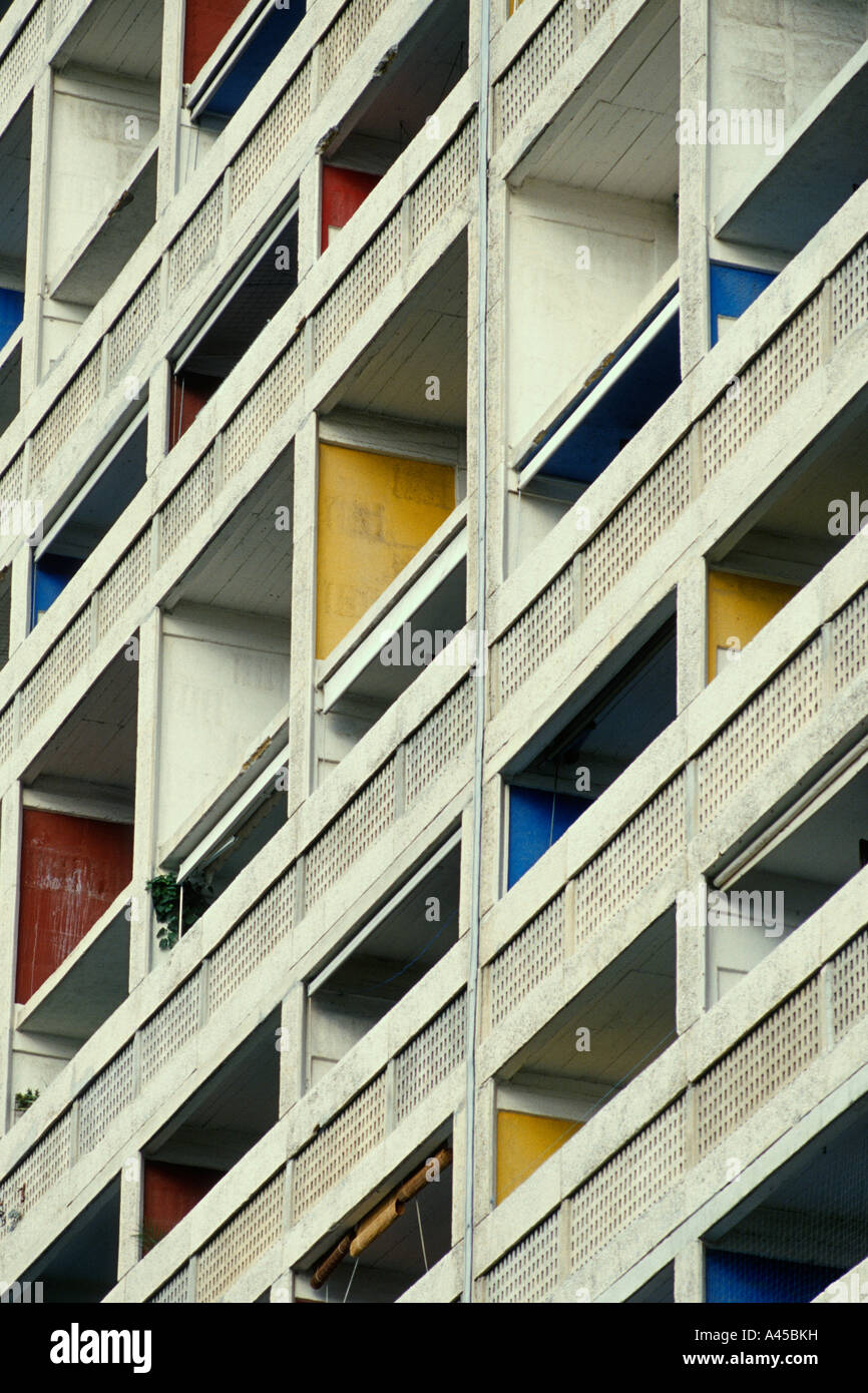 Marseille. France. La Cité radieuse de Marseille aka L'unité d ...