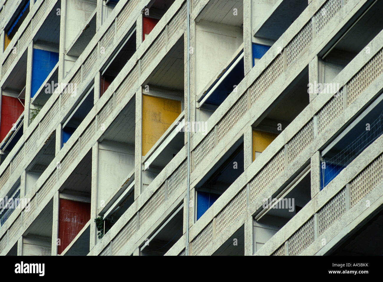 Marseille. France. La Cité radieuse de Marseille aka L'unité d ...